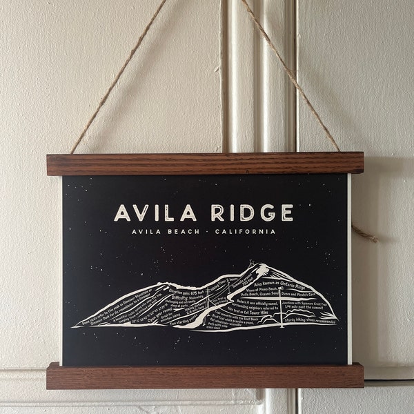 Map Hanger Frame - Magnetic Wood Poster Hanger - Etsy