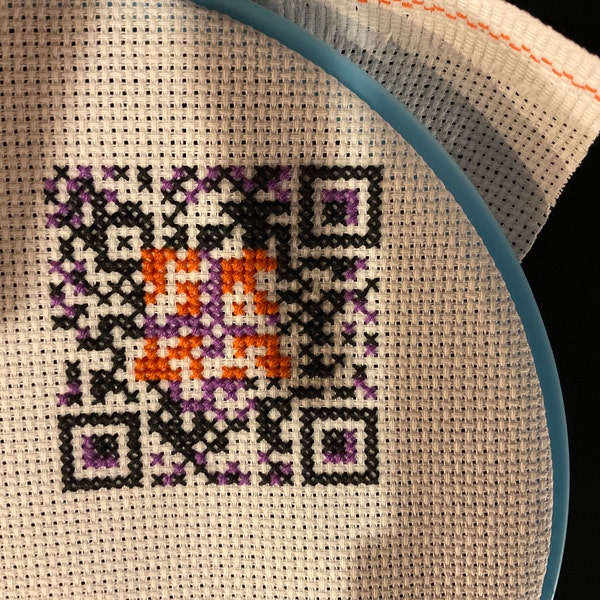 Last Christmas QR Code Cross Stitch Pattern, Plays Wham! Song on ...