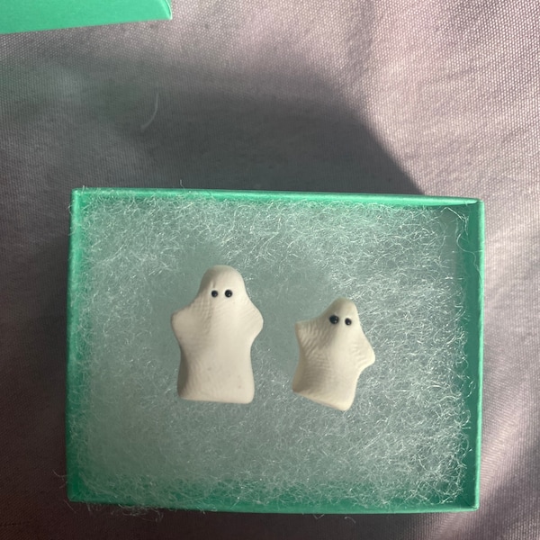 One Micro Mini Ghost, Mini Ghost, Polymer Clay Ghost - Etsy