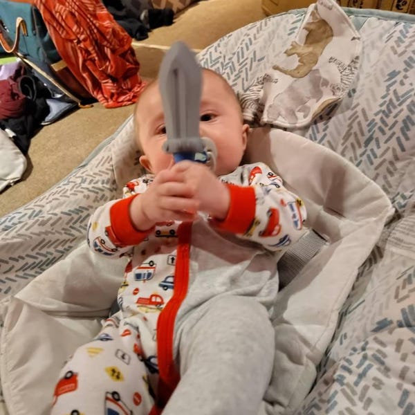 Baby's First Sword - Fun Rattle Sensory Toy for Babies and Toddlers - Etsy