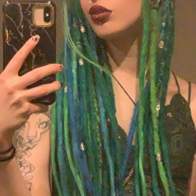 Hybrid Locks Curly Dreads / Wavy Dreadlocks. Custom Made to Order in ...