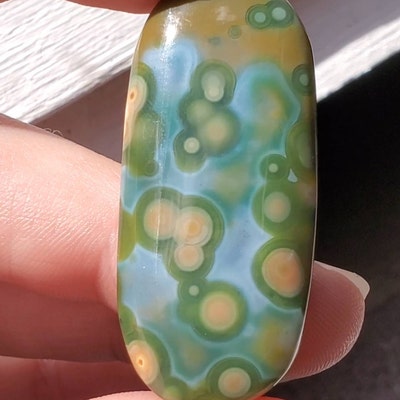 An 'alien Face' Rare Deep Purple Gobi Vein-eye Agate - Etsy