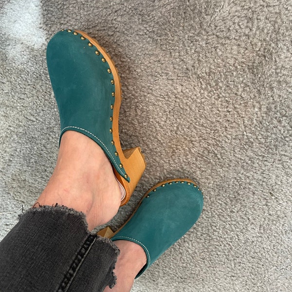 Vegan Clogs, Handmade Clogs, Vegan Leather, Honey Vegan Clogs, Swedish ...