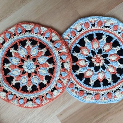 Crochet Mandala Potholder PATTERN Overlay Crochet PDF Table Decoration ...