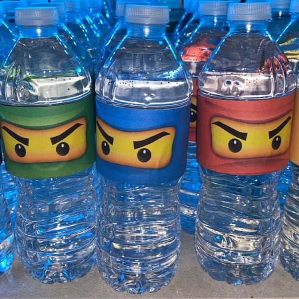 Ninja Water Bottle Labels, Ninja Label, Ninja Water Bottle, Ninja ...
