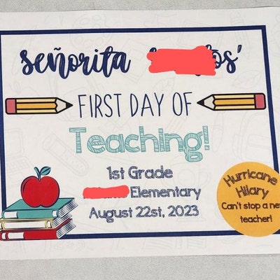 Editable Back to School Sign Printable Editable First and Last Day of ...
