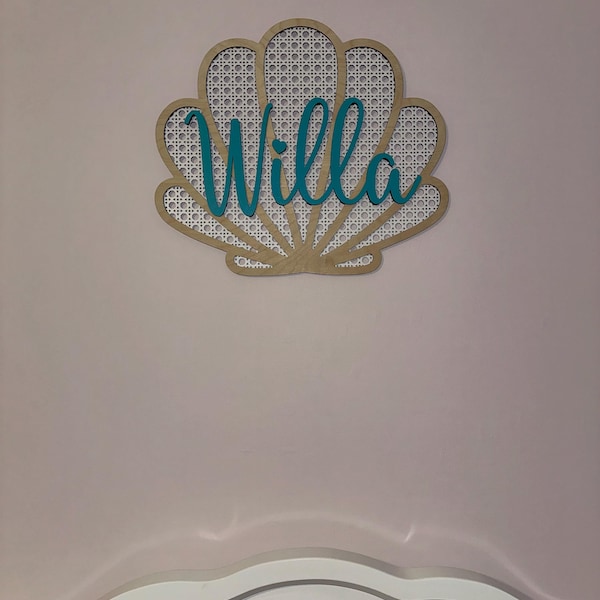 Personalized Ocean Theme Name Sign - Under the Sea Wooden Sign - Whale ...