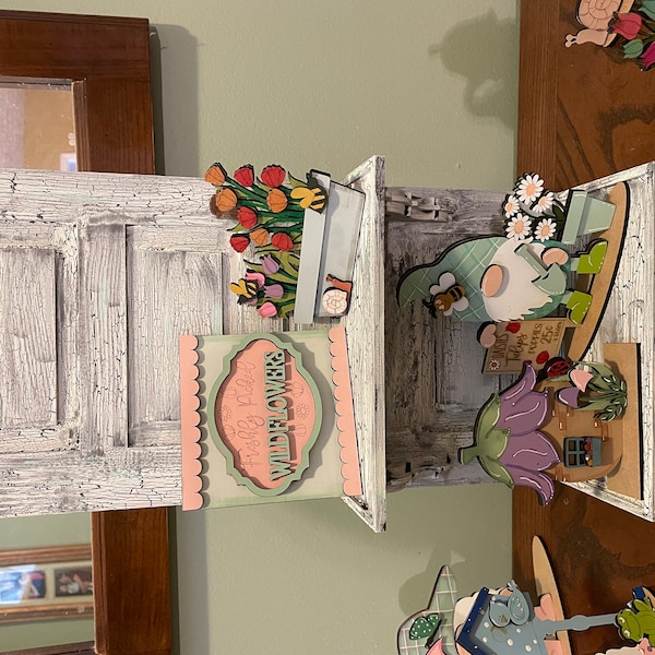 Vintage Door Tiered Tray Digital File - Tier Serving Chippy Tray ...