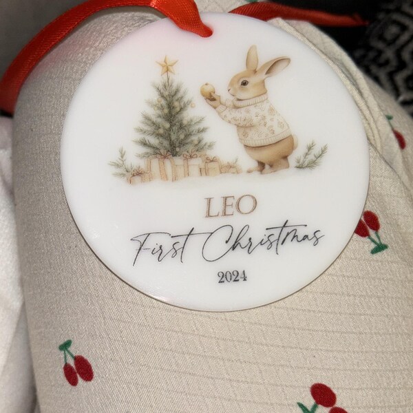 Personalised Bauble Christmas Tree Ornaments – Custom Name Holiday ...