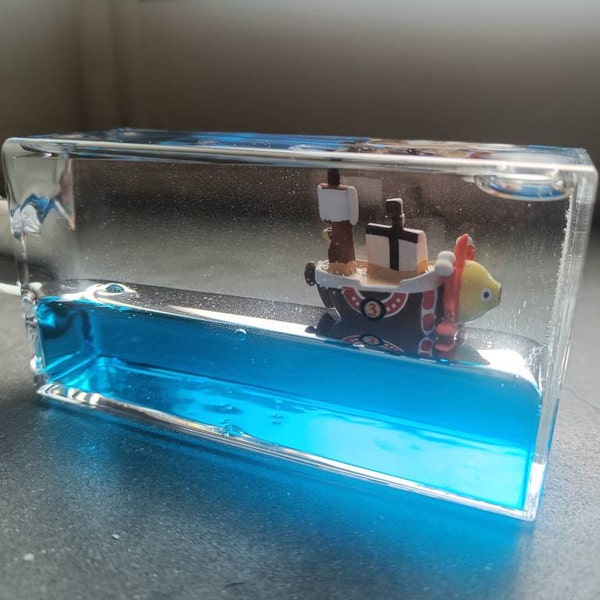 One Piece Anime Gift Thousand Sunny Ship in a Bottle Pirate Desk ...