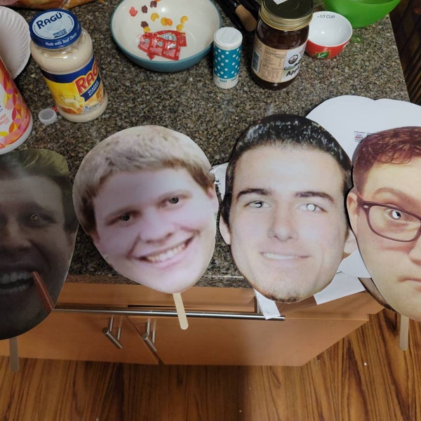 Face Cut Out- Face Props- Custom Made Personalized Face Masks ...