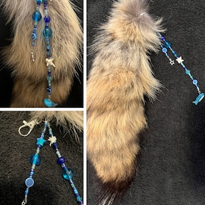 Custom Beaded Tail Keychain for Therians, Furries, Cosplay, Alternative ...
