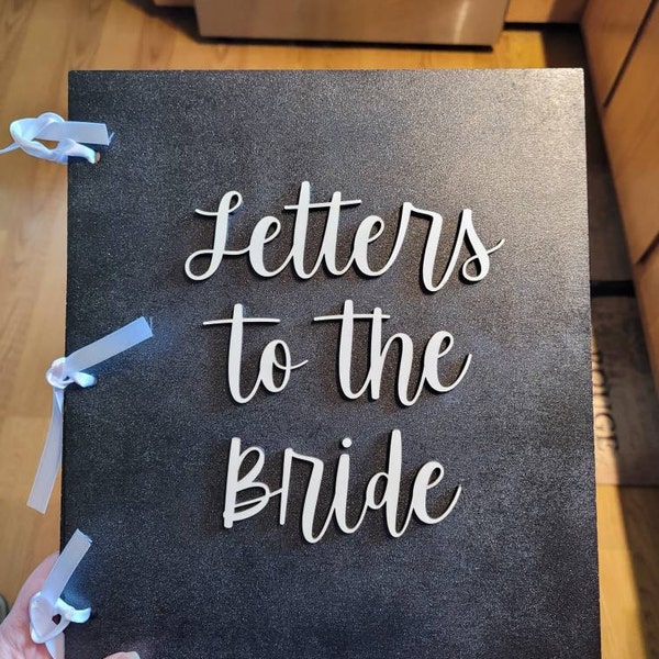 Letters to the Bride Book - 3D Lettering | Bridal | Bride Gift ...