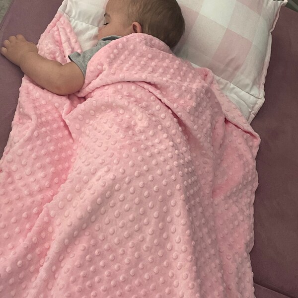 Light Pink Buffalo Plaid Kids Nap Mat, Personalized Check Preschool ...