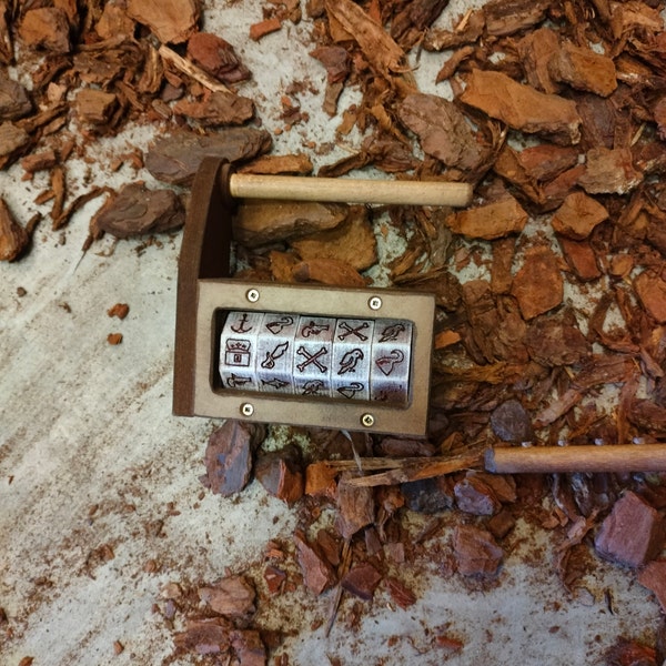 Escape Room Signs Lock SHAPES Puzzle Lock Wooden Padlock, Custom ...