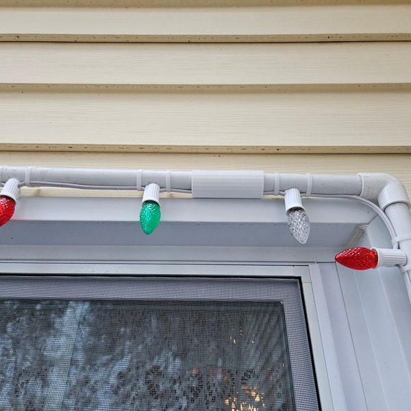 Illuminate & Decorate: PVC Window Frame Light Clips for Effortless ...