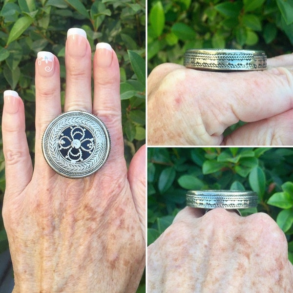 5 Big Waziri Vintage Style Spike Buttons DIY Findings Belly Dancing ...