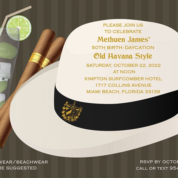Cigar Party Invitation DIGITAL FILE - Etsy