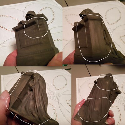 3D Printed Baby Sleeping or Post Mortem, Grave Marker A Duplicate of a Real Life Headstone. MADE ...