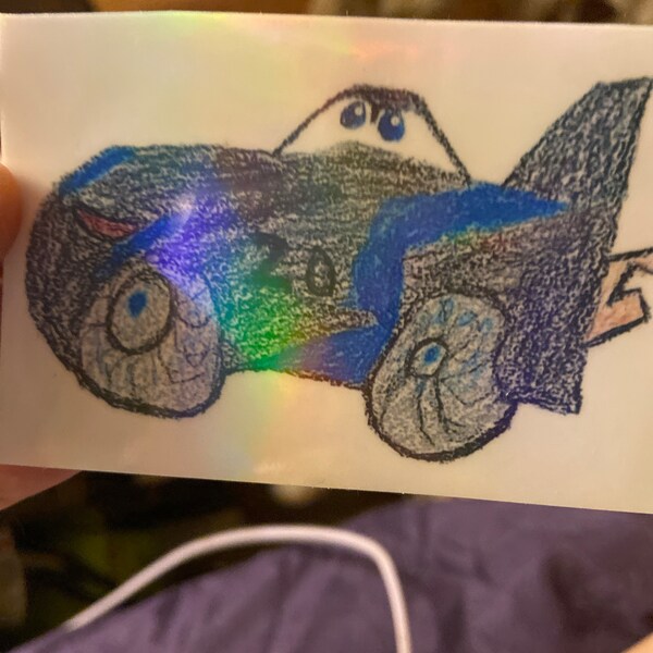 Holographic Cars Pixar Sticker (handmade and Traced) Miss Fritter - Etsy