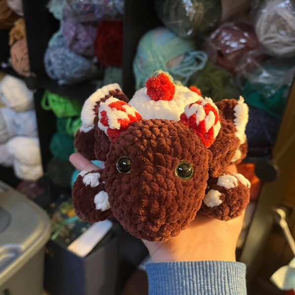 Gingerbread Dragon Crochet Pattern PDF - Amigurumi, Chunky Yarn, Decor ...