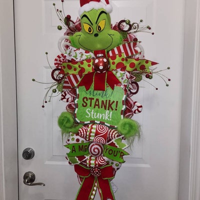 Grinch Themed Swags, Grinch Themed Wreaths, Grinch Decor, Christmas ...
