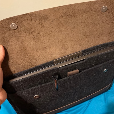 Cable Organizer, Leather and Pure Wool Felt Cord and Cable Organizer ...