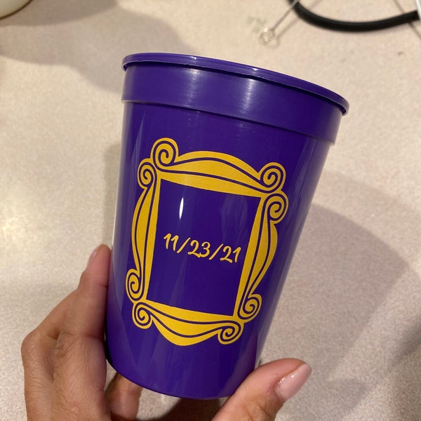 Friends Birthday Cups, Friends Theme Party, Friends Cups, Friends ...