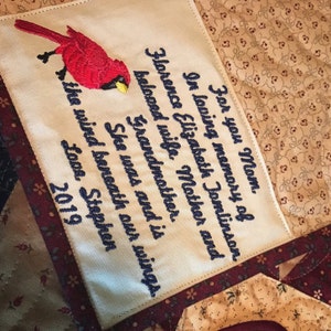 Custom Embroidered Graduation Quilt Label With Stars and - Etsy