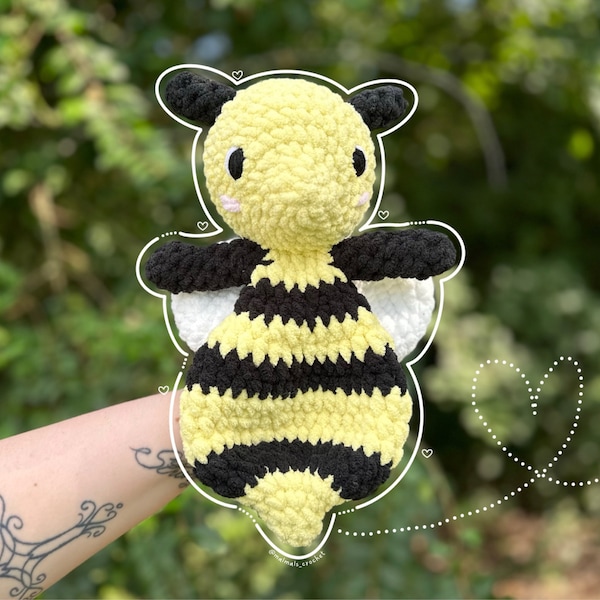 Benji the Bee Crochet Pattern, Crochet Snuggler - Etsy
