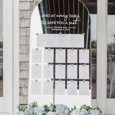 And at Every Table, I'll Save You A Seat Vinyl Decal Wedding Sign Decal ...