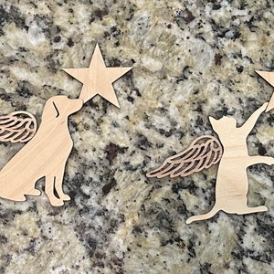Christmas Tree Angel Laser Cut Out Unfinished Wood Shape Craft - Etsy