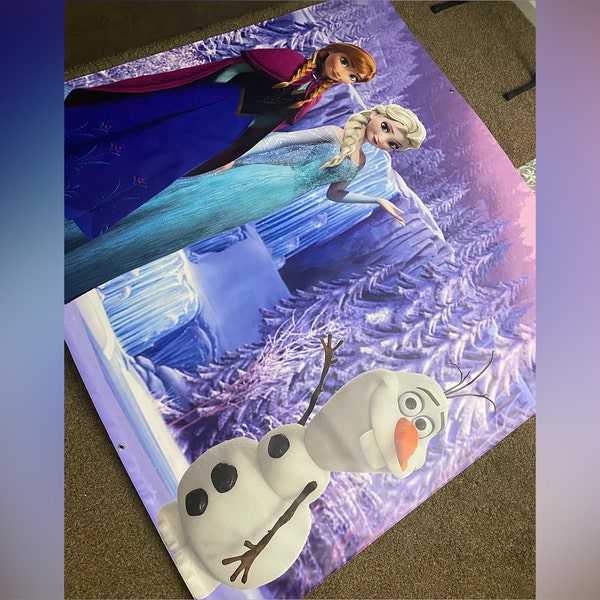 6x6 FT 72x72 Frozen Elsa BACKDROP Banner - Etsy