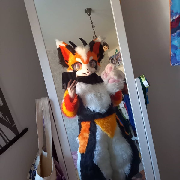 Blue Devil Dragon Fursuit Head,custom Fursuit Head,kenomo Theme Party ...