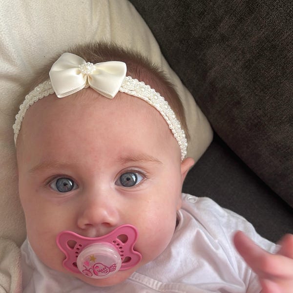 Baby Shoes for Christening, Baptism Shoes With Pearl Bow, Wedding Baby ...