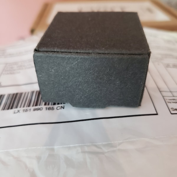 100 Small Square Ointment Boxes, Lip Balm Boxes, Jewelry Boxes, Black ...