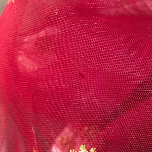 Women's White Embroidered Net Stole/ Dupatta, Bridal Fabric, Saree ...