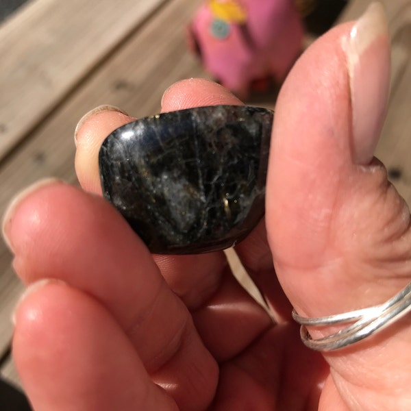 Astrophyllite/arfvedsonite Tumbled Stone - Etsy