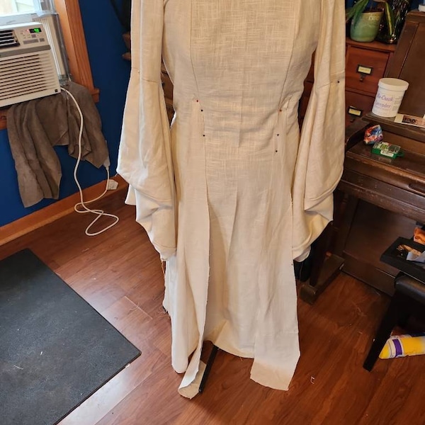 DIY Elvish Basic Dress Fantasy Medieval Elf- Template Pattern Blueprint ...