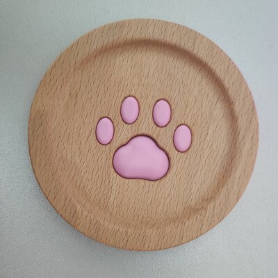 13cm Height Elegant Tilt Wooden Bowl Stand for Cats and Small Dogs ...