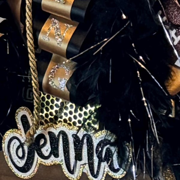 Custom Name Cuts, Name for Homecoming Mum, Custom Mum Decoration ...