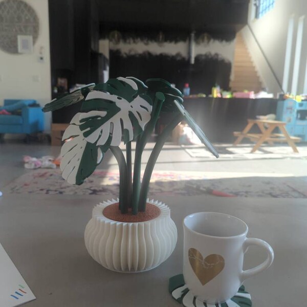 Fiddle Leaf Fig Tree Coaster Plant Desk Toy or Coffee Table Piece - Etsy