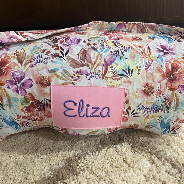 Watercolor Pink Rain Garden Floral Kids Nap Mat and Pink Minky Dot ...