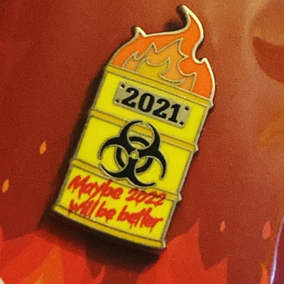 2021 Was Biohazardous Trash Pin - Etsy