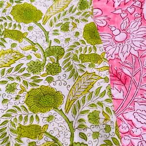 Small print Cotton fabric Hand Block Print Fabric of India | Etsy