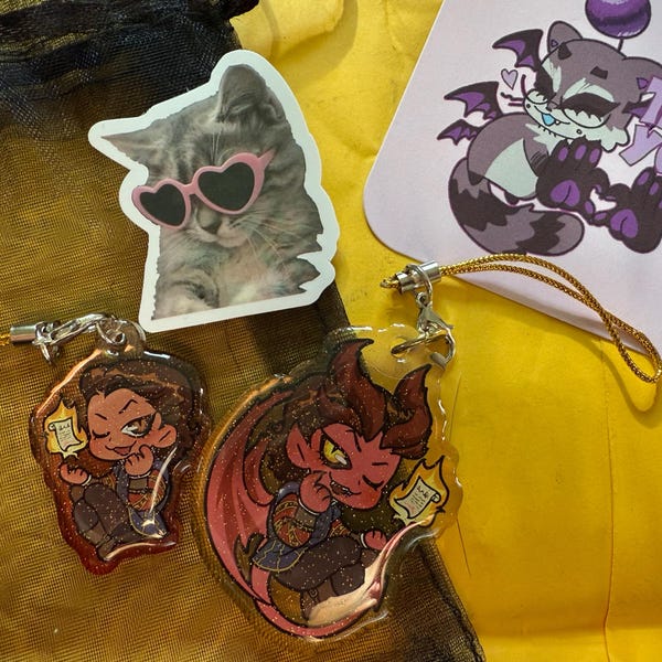 Baldur’s Gate 3 BG3 Acrylic Keychain Minthara Astarion Wyll Lae’zel ...