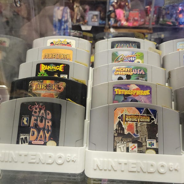 Nintendo 64 (N64) Console + Controller Display! Minimal Design, Clean ...