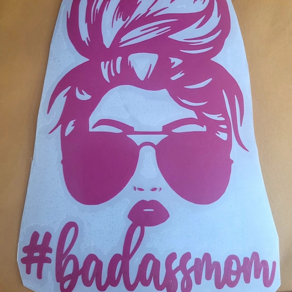 Momlife Sticker, Vinyl Decal, Cool Mom, Messy Bun, Busy Mom, Mom is the ...