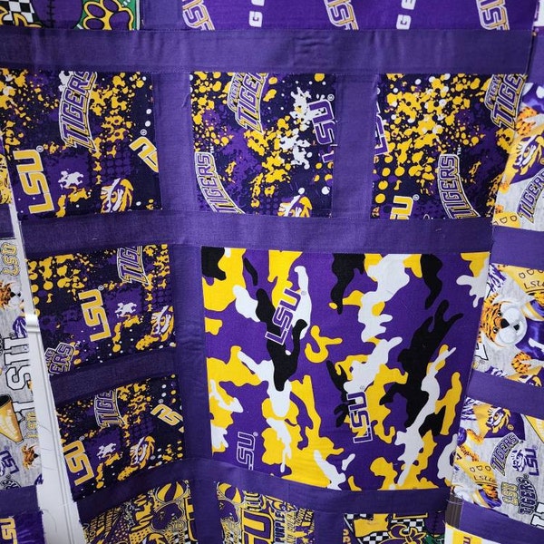 NCAA Louisiana State University LSU Tigers Purple & Gold College Logo ...