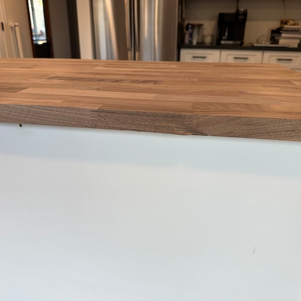 Pretty Walnut Butcher Block Desktop, 25-30" X 48 to 72 Inch Long USA ...